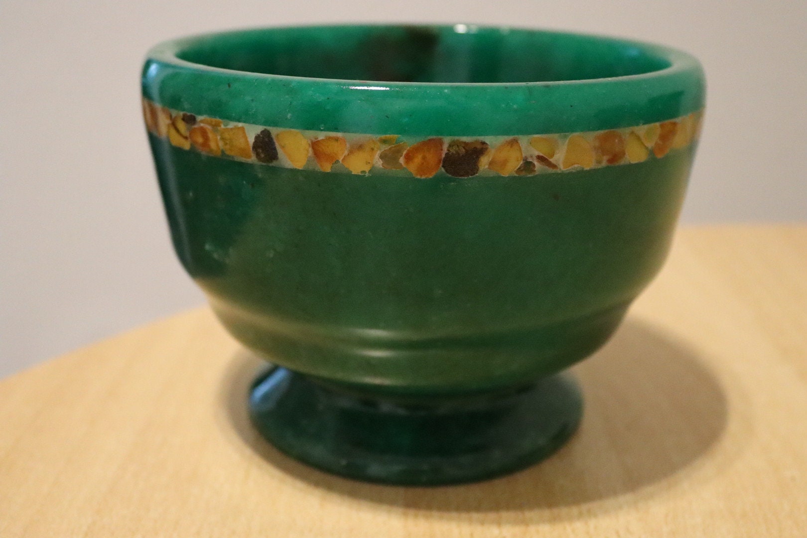Handmade Green Color Epoxy Resin Chips and Natural Baltic Amber Vase - Etsy