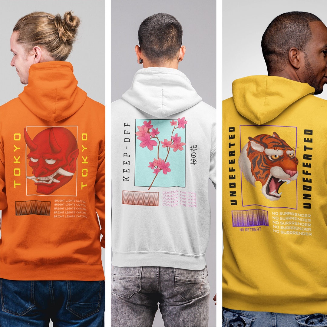 Japanese Streetwear Clothing, Anime Aesthetic Graphic Hoodie ...