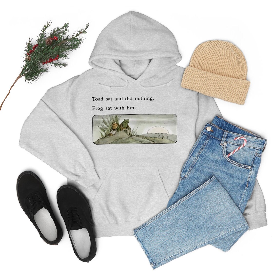 Frog and Toad Hoodie Meme Cottagecore Aesthetic Gift for - Etsy