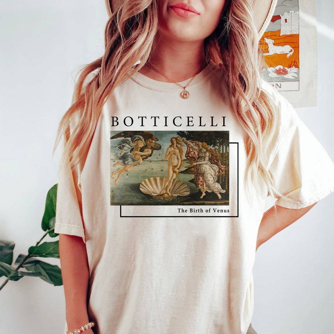 The Birth of Venus - Botticelli Aesthetic Clothing, Renaissance Shirt ...