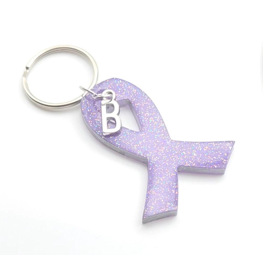 Lavender Cancer Ribbon, for Cancer Support, a Cancer Survivor, Cancer ...