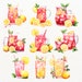 Pink Lemon Clipart Bundle, Images of Refreshing Summer Lemon Delights ...
