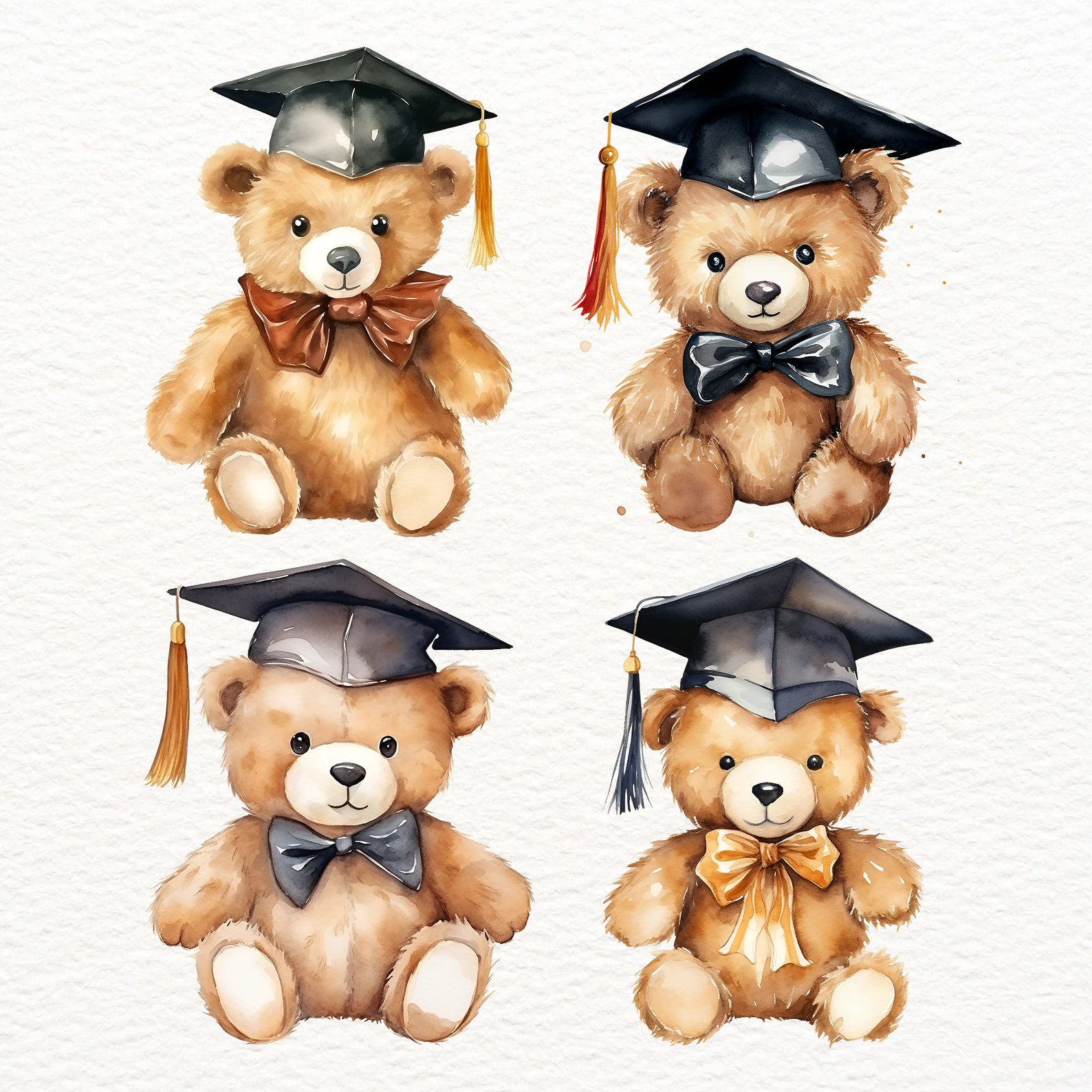 Graduation Teddy Bear Clipart, Cute Teddy Bear, School Kids Clipart ...