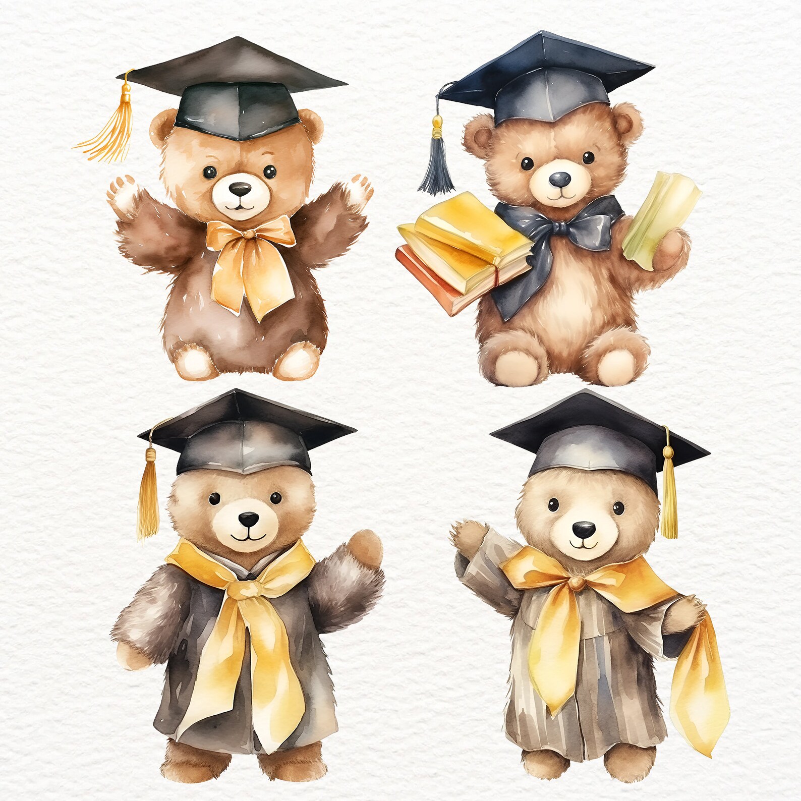 Graduation Teddy Bear Clipart, Cute Teddy Bear, School Kids Clipart ...