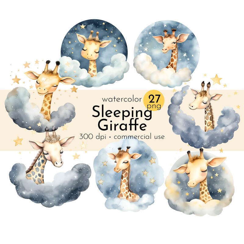 Giraffe Clip Art - Etsy