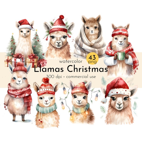 Llama Clipart - Etsy