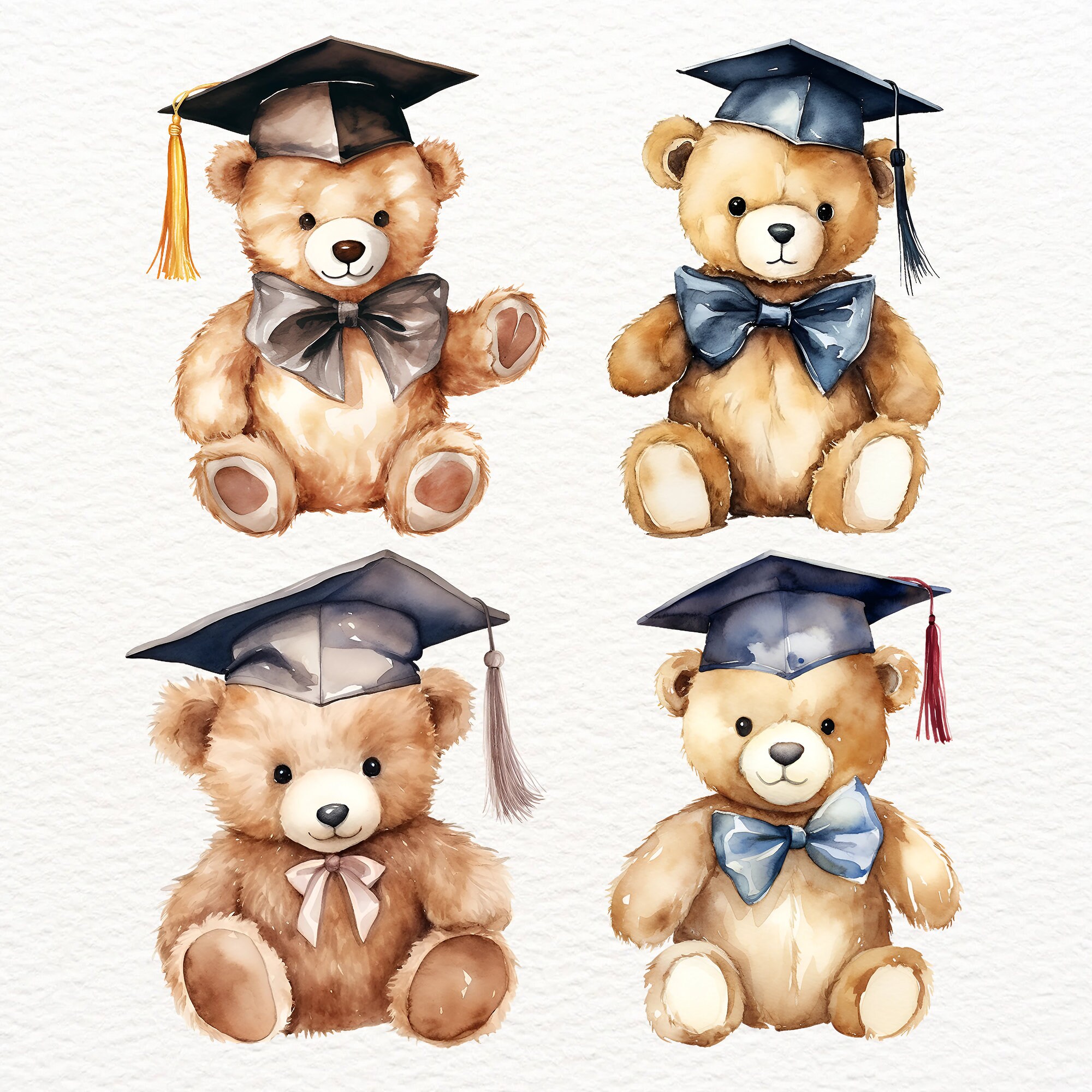 Graduation Teddy Bear Clipart, Cute Teddy Bear, School Kids Clipart ...
