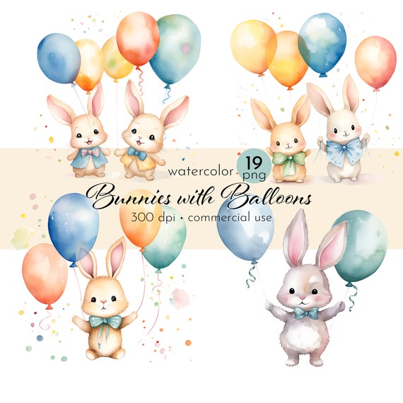 Birthday Bunny Clipart