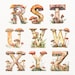 Mushroom Alphabet Clipart: Watercolor Letters (instant Download) - Etsy