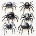 Cute Black Spiders Clipart, Gothic Clipart, Spiderweb Clipart Clipart ...