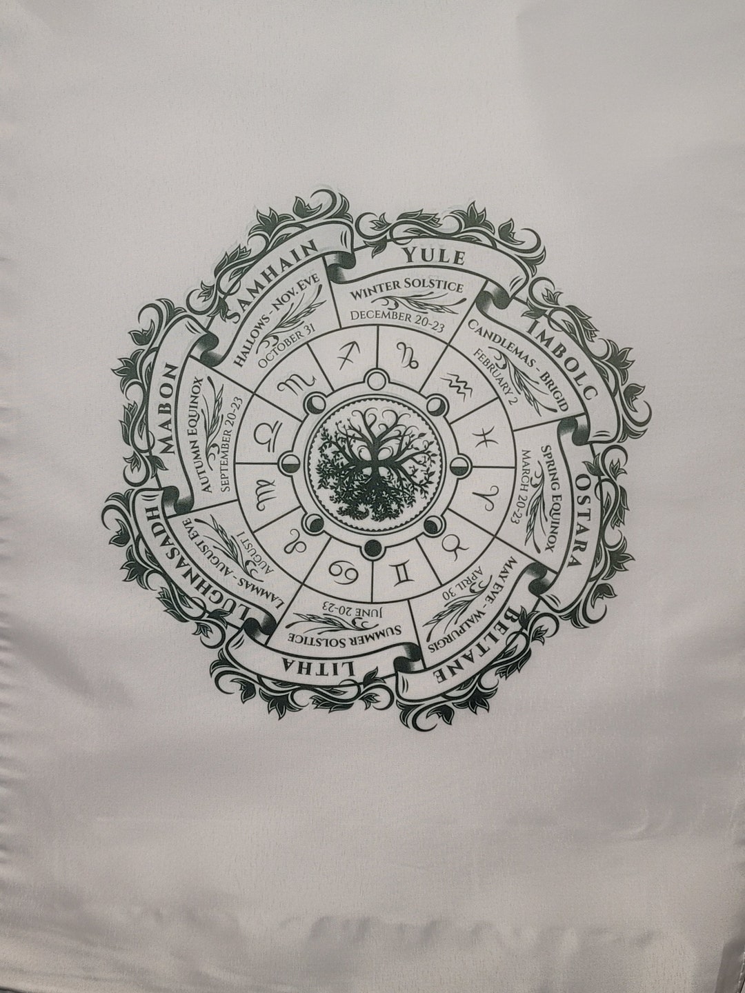 Wheel of the Year Calendar/ Tapestry/wall Hanging - Etsy