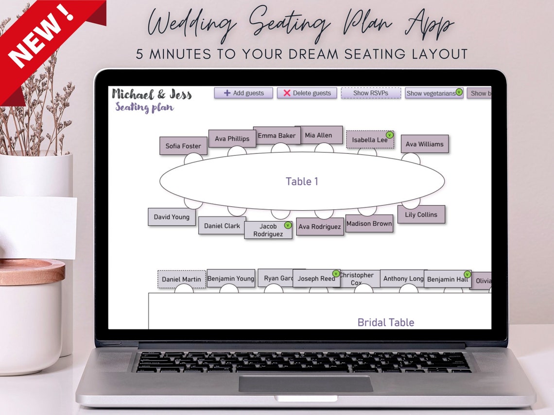 Seating Chart Creator App Guest List to Dream Wedding Seating Plan in 5 ...