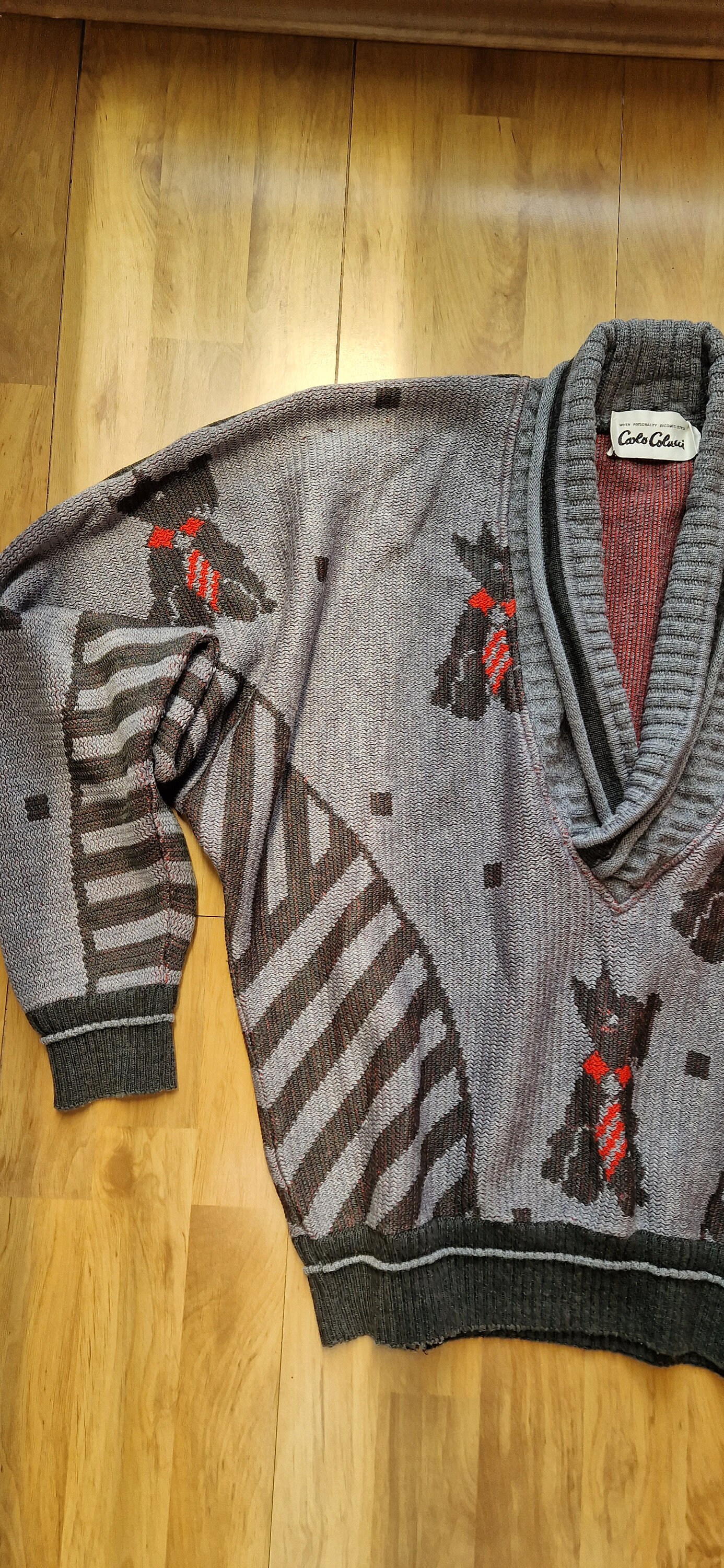 Vintage West Germany Carlo Colucci Womens Sweater With Terrier on the ...