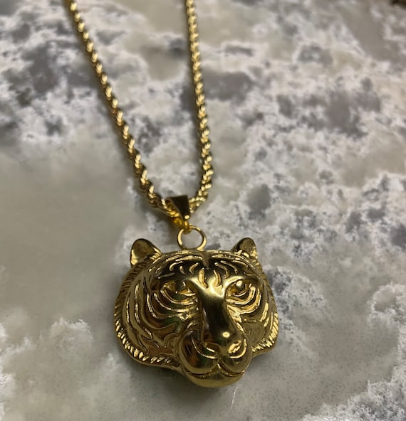 Panther Necklace Rope Chain Panther Necklace - Etsy