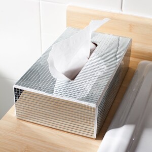 Disco Tissue Box, Tissue Holder, Disco Ball, Mirror Design, Home Decor ...