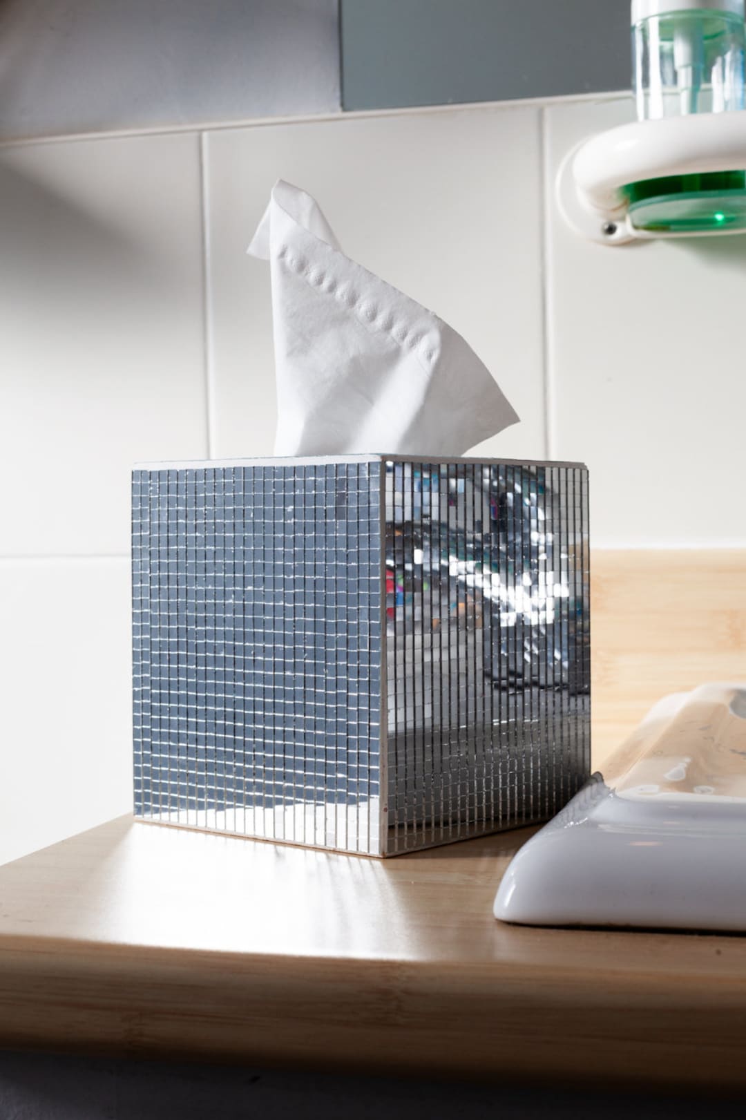 Disco Tissue Box, Tissue Holder, Disco Ball, Mirror Design, Home Decor ...