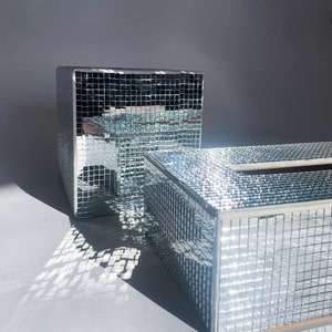 Disco Tissue Box, Tissue Holder, Disco Ball, Mirror Design, Home Decor ...