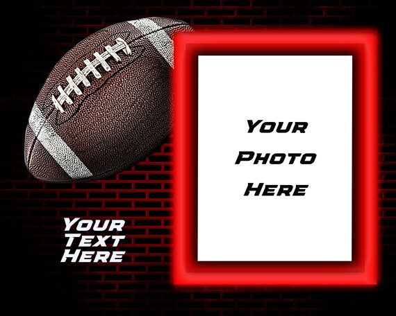 Digital Football Frame Template - Etsy Canada