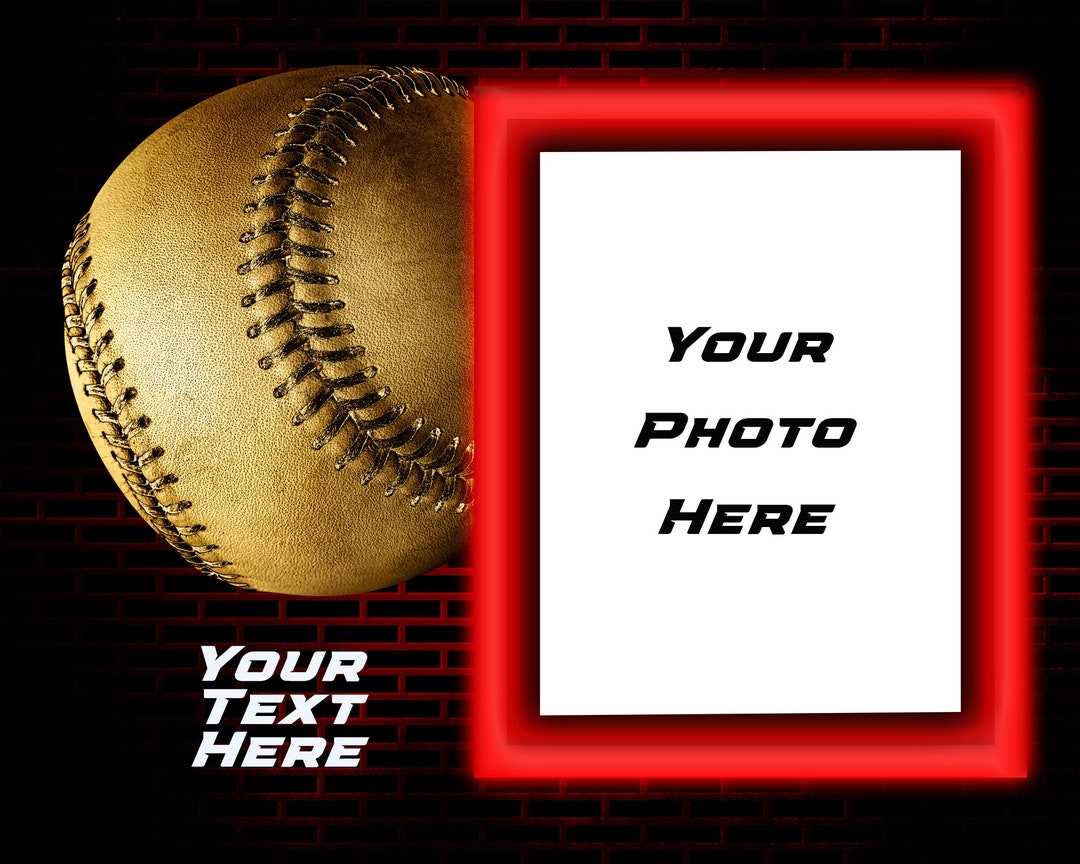 Digital Softball Frame Template - Etsy