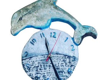 Dolphin Wall Clock - Etsy