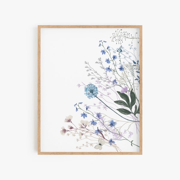 Blue Wildflower - Etsy