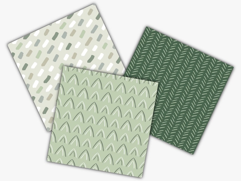 Sage Green Boho Seamless Digital Paper NEUTRAL ABSTRACT Pattern ...