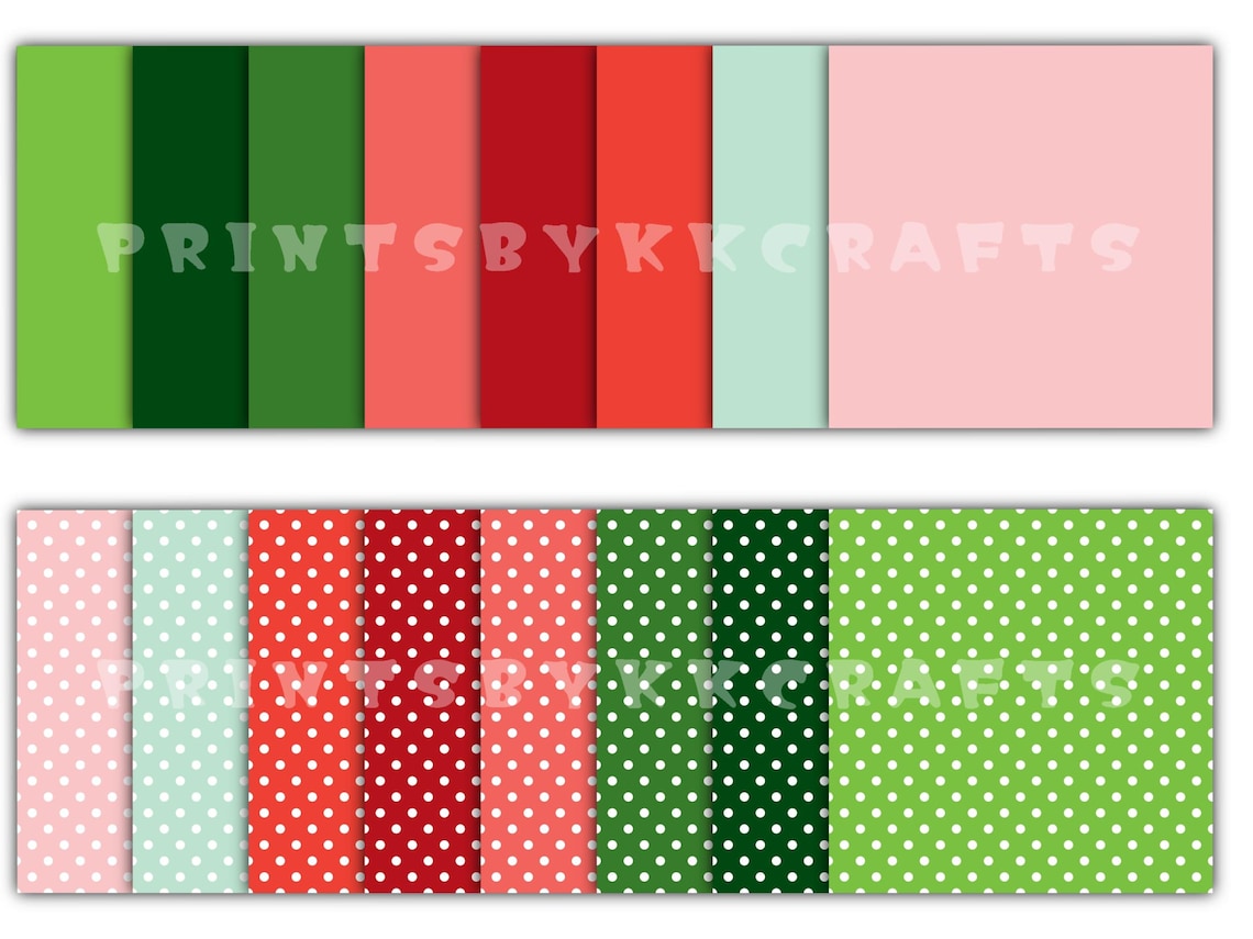 Christmas Digital Paper, Seamless Repeat Printable Pattern, Holiday ...