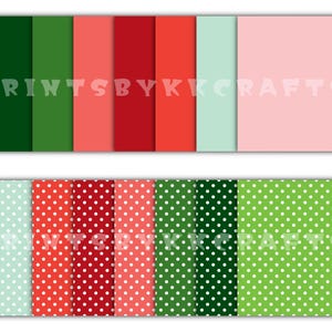 Christmas Digital Paper, Seamless Repeat Printable Pattern, Holiday ...