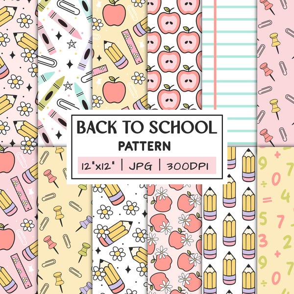 Back to School Clipart - Etsy