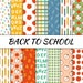 24 Back to School Digital Paper Pack, Seamless Repeat Printable Pattern ...