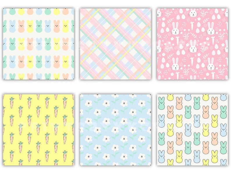 15 Easter Digital Paper, Seamless Repeat Printable Pattern, Instant ...