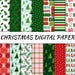 Christmas Digital Paper, Seamless Repeat Printable Pattern, Holiday ...