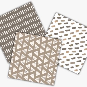 Boho Seamless Digital Paper NEUTRAL ABSTRACT Beige Pattern, Instant ...