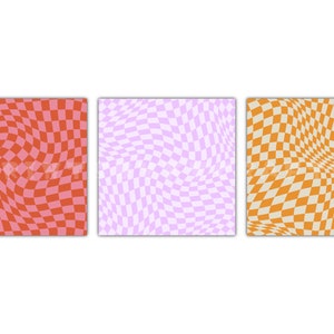 15 Wavy Checker Seamless Digital Paper, Checkered Pattern, Instant ...