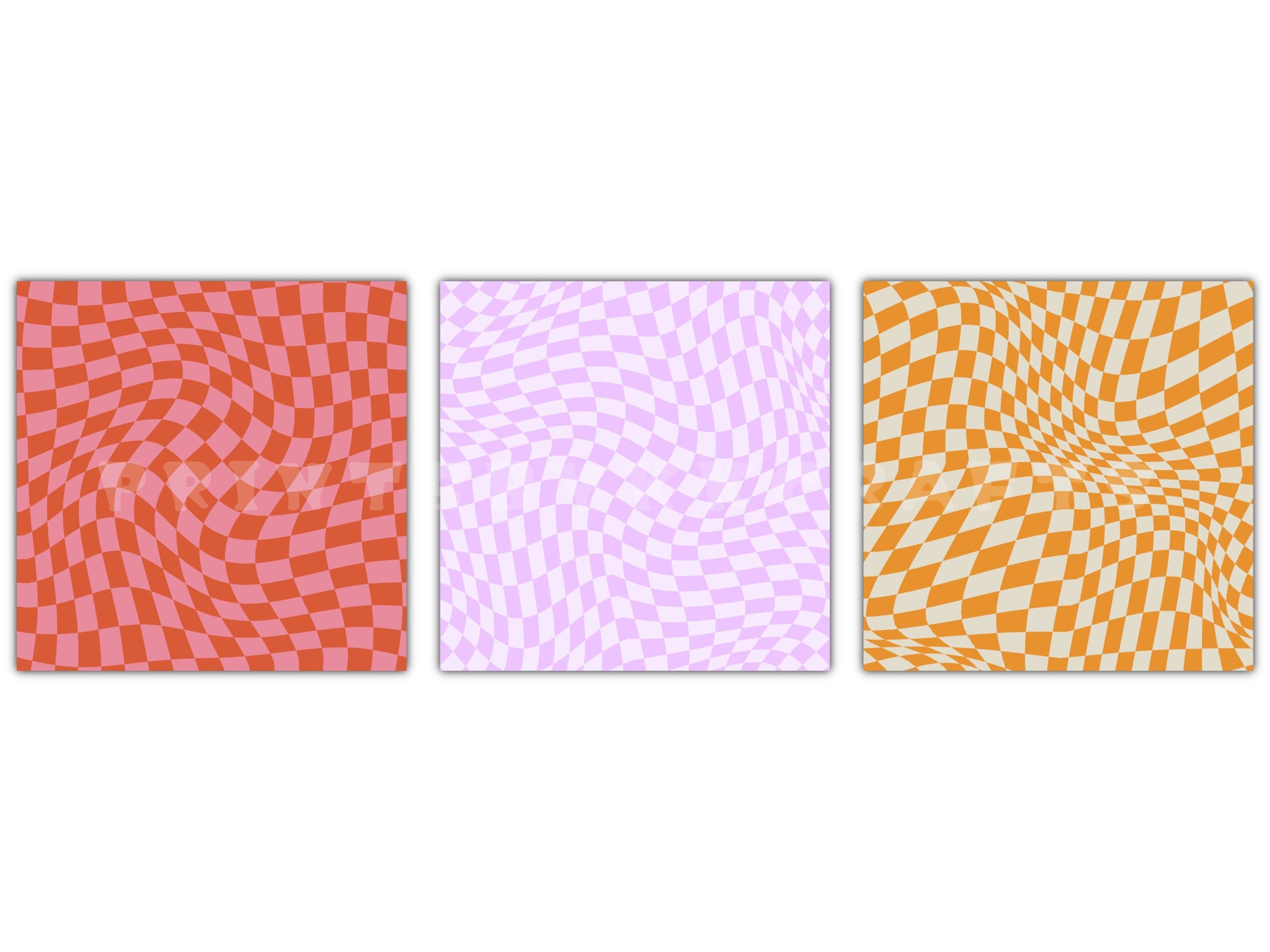 15 Wavy Checker Seamless Digital Paper, Checkered Pattern, Instant ...