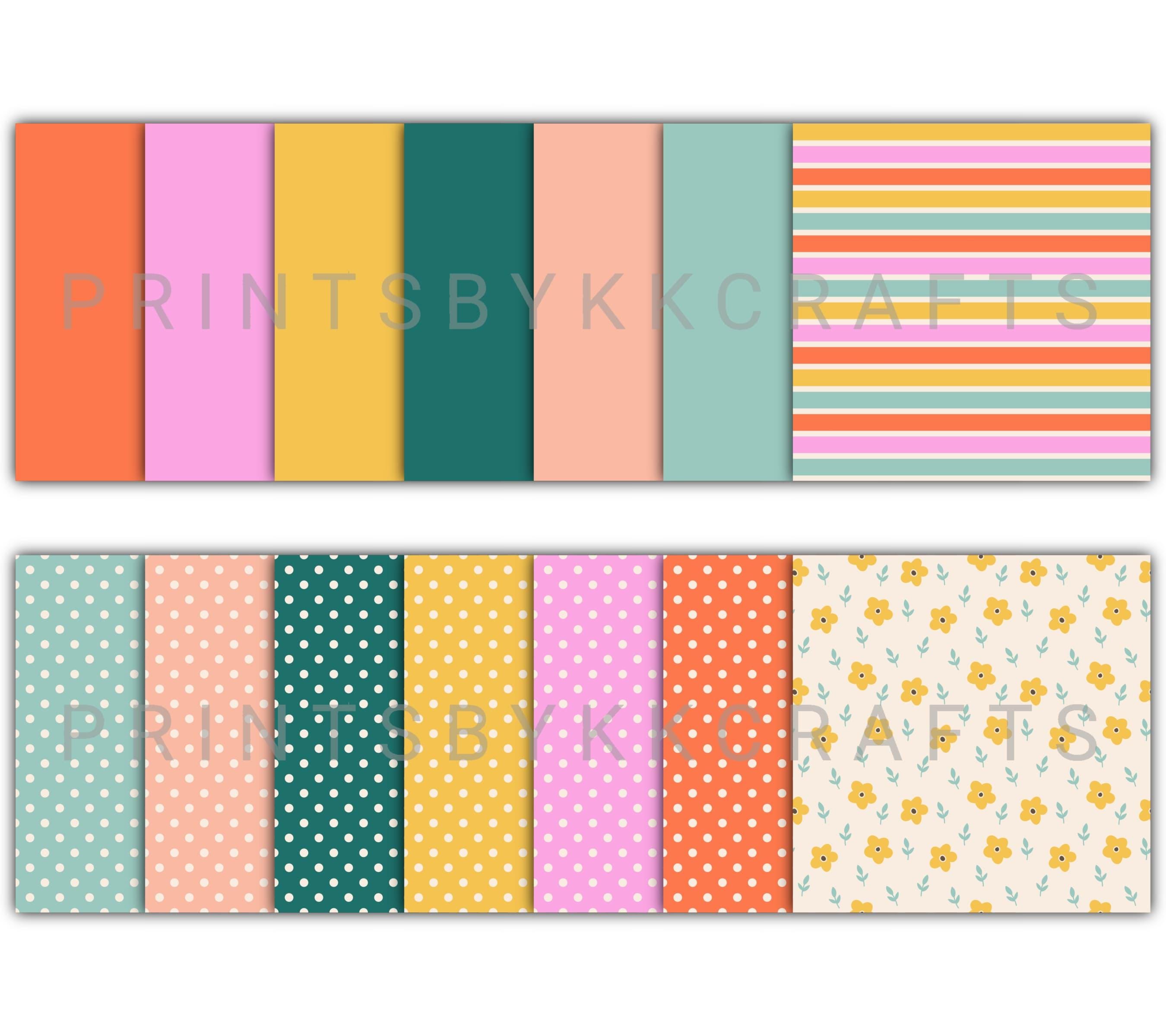 Floral Digital Papers, Seamless Pattern, Instant Download File, Flower ...
