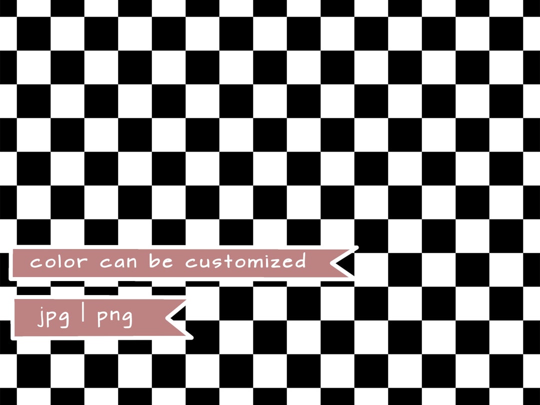 Black and White Checkered Digital Paper Seamless Checker - Etsy