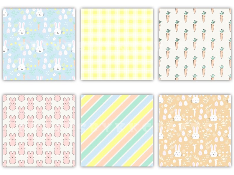 15 Easter Digital Paper, Seamless Repeat Printable Pattern, Instant ...
