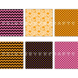 21 Cute Halloween Digital Papers, Spooky Ghost Pumpkin Seamless Pattern ...