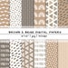 Boho Seamless Digital Paper NEUTRAL ABSTRACT Beige Pattern, Instant ...