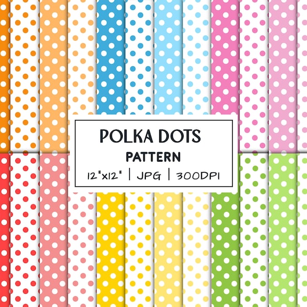 Bright Polka Dot - Etsy