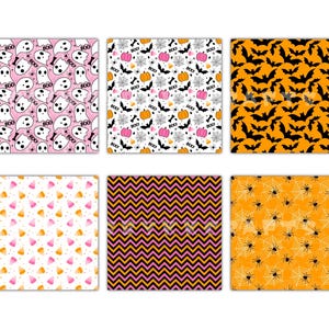 21 Cute Halloween Digital Papers, Spooky Ghost Pumpkin Seamless Pattern ...
