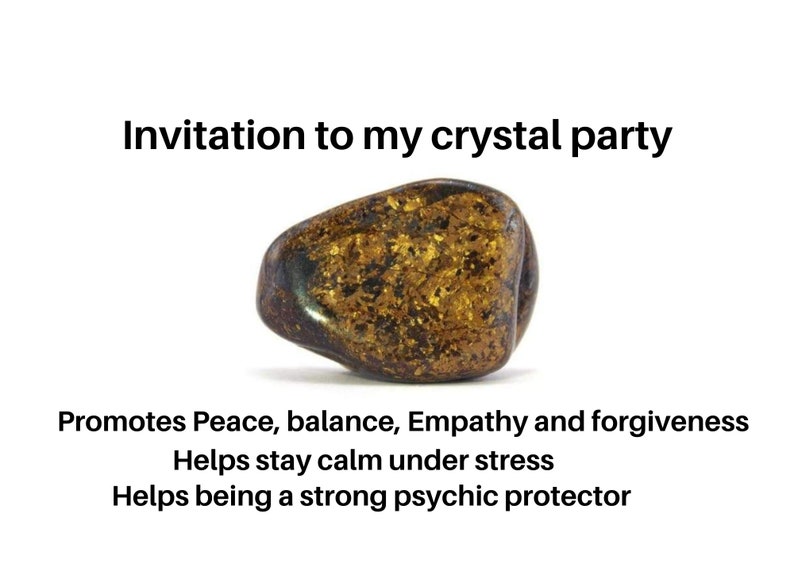 Invitation to a Crystal Party - Etsy