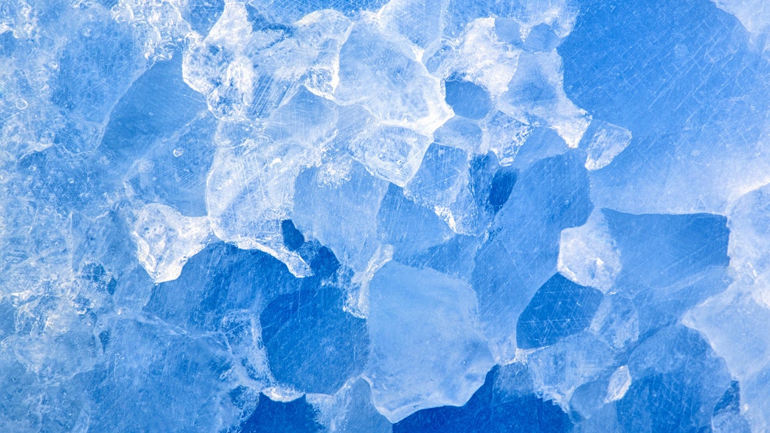 Blue Ice Desktop Wallpaper: Professional Background - Etsy