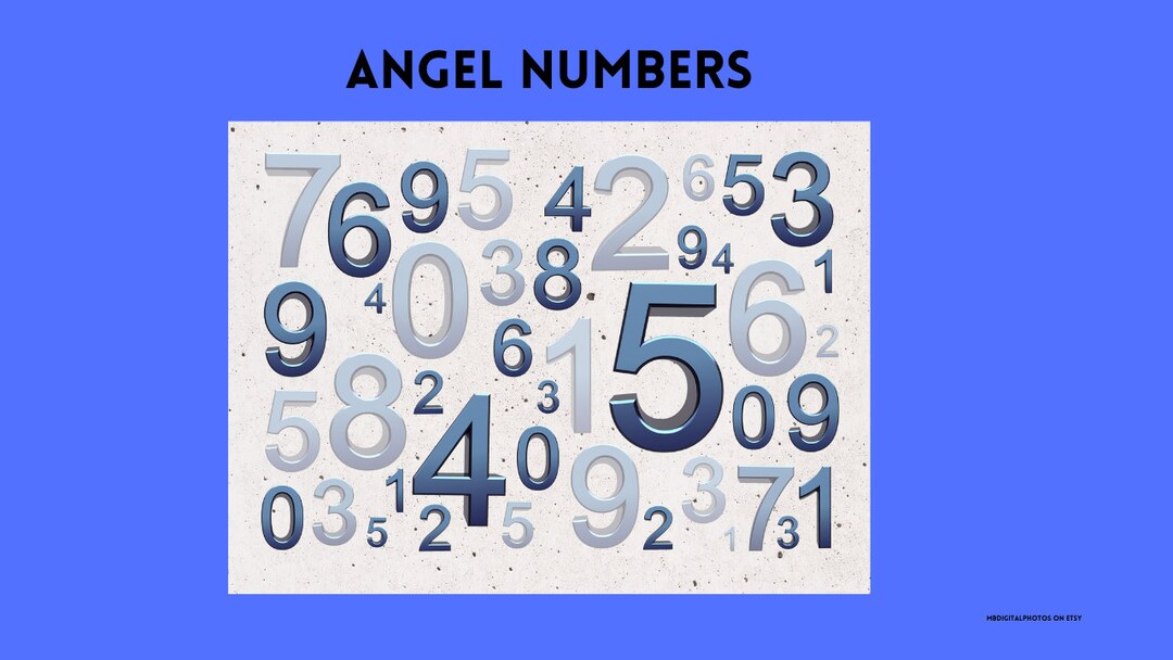 Angel Number 1111, 2222, 3333, 4444, 5555 - Etsy Ireland