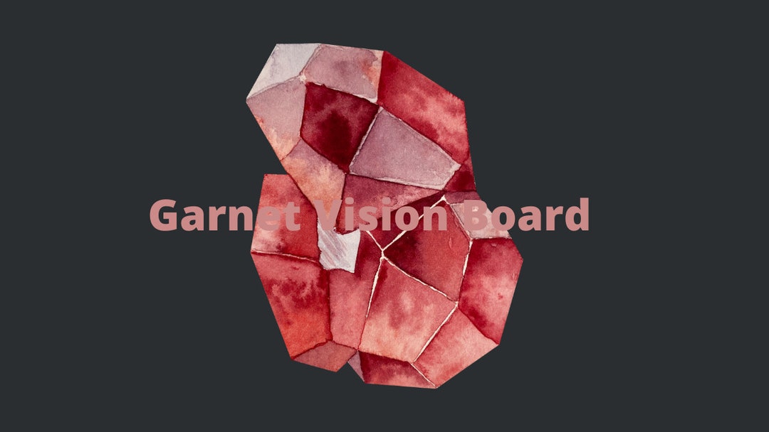 Garnet Vision Board Thumbnail - Etsy
