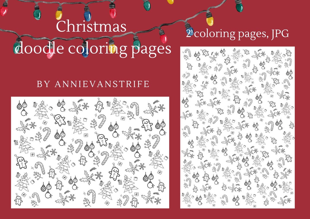 Christmas, Printable Coloring Pages, Doodles, Coloring, Doodling ...