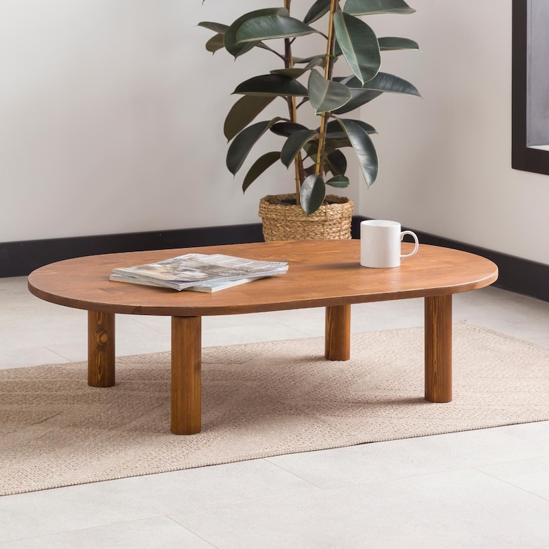 Low Oak Coffee Table - Etsy