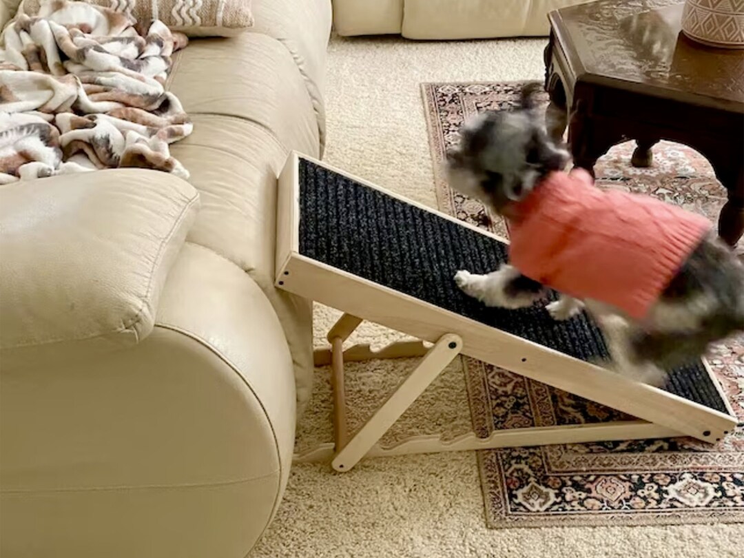 Handmade Wooden Ramp for Pets of All Sizes and Ages Customizable Dog ...