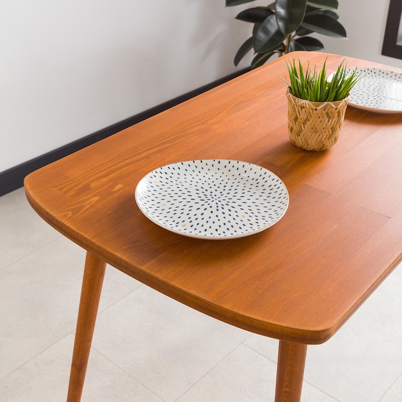 Oval Dark Walnut 2 Person Dining Table, Small Space Narrow Dinning ...